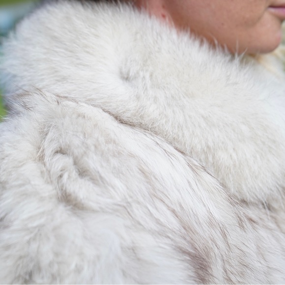 Saga Furs | Jackets & Coats | Saga Furs Blue Arctic Natural Fox Fur Coat Jacket | Poshmark